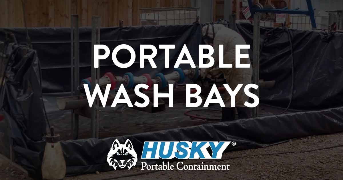 Portable Wash Bays | Husky Portable Containment