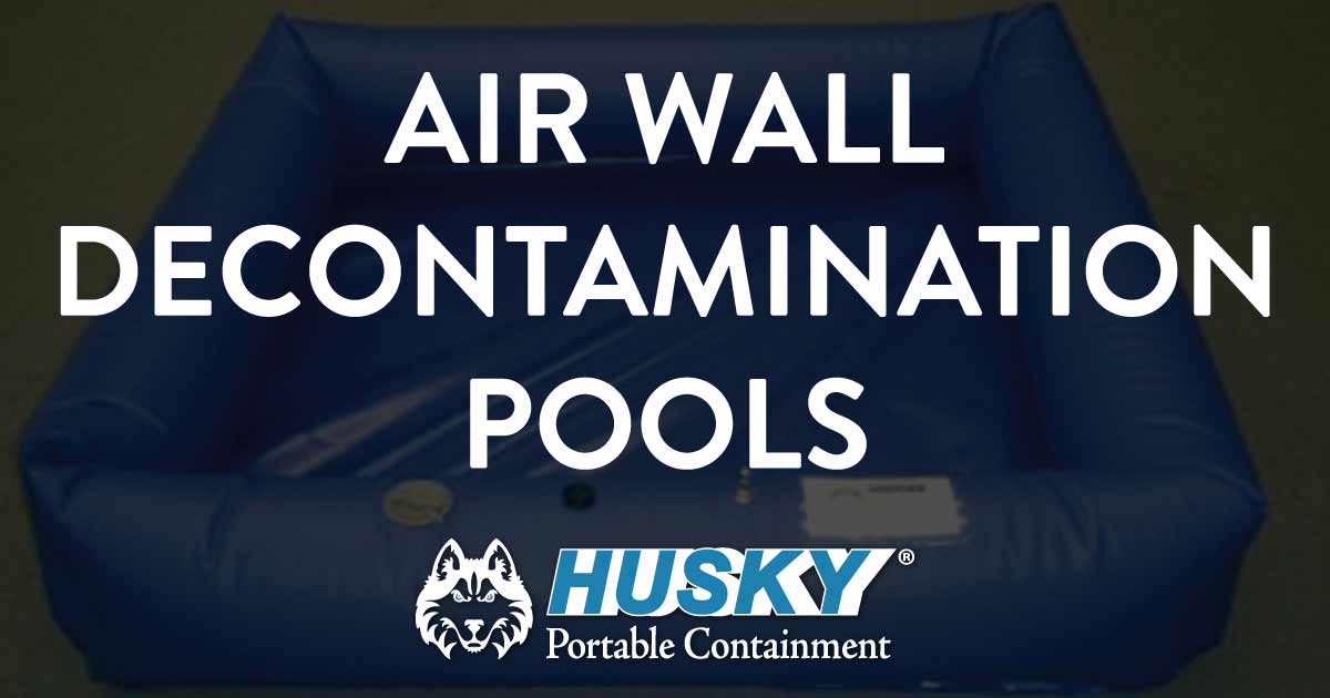 Lightweight Decontamination Pool with Inflatable Walls - Husky Air Wall ...