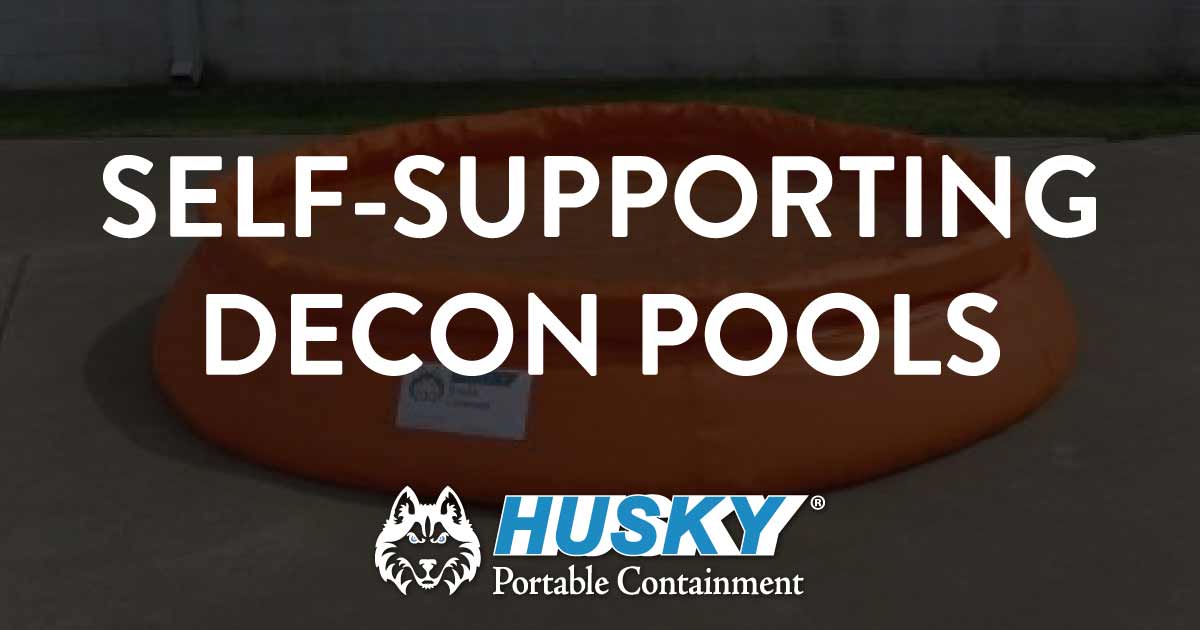 Self Supporting Decontamination Pools | Husky Portable Containment
