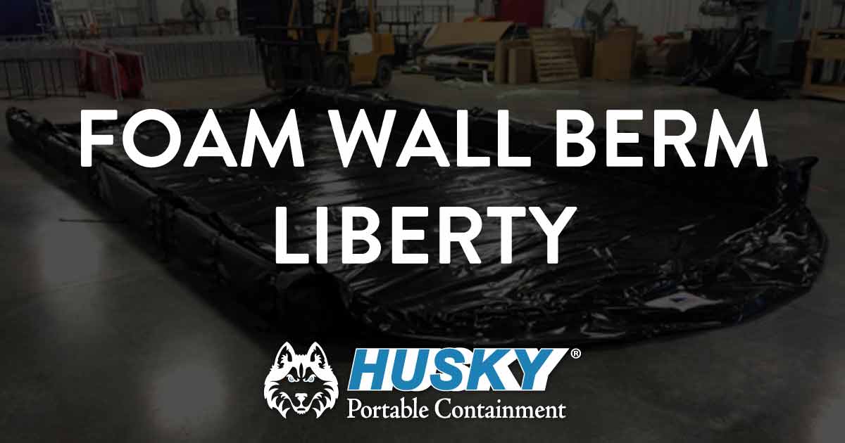 Foam Wall Drive Through Berms | Husky Portable Containment